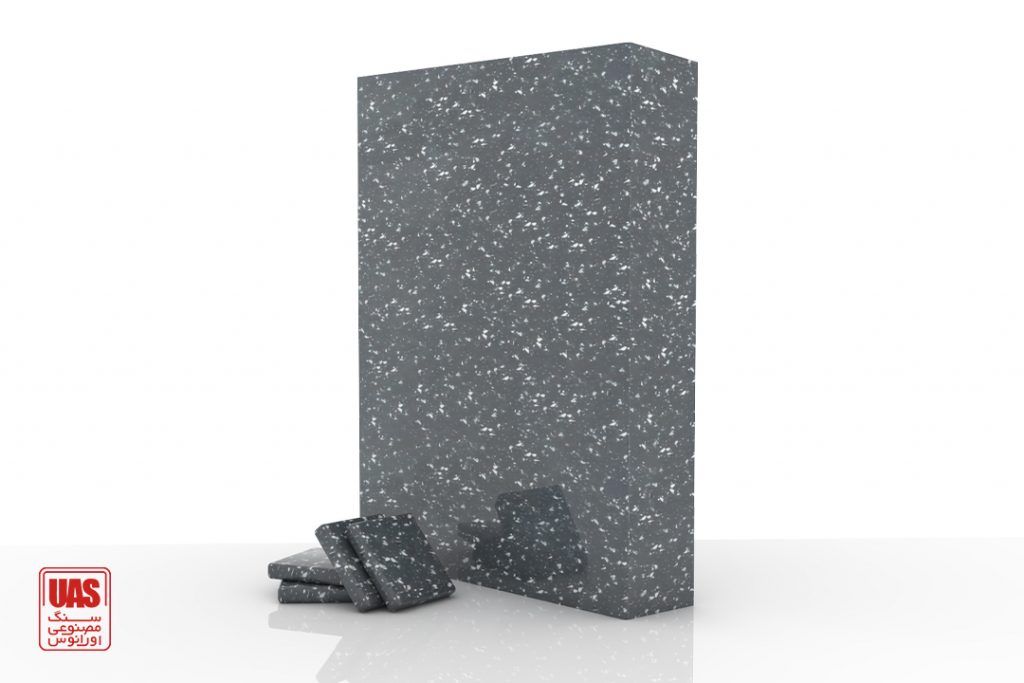 سنگ کورین اورانوس کد ML702-Stream White-Gray - سنگ مصنوعی اورانوس